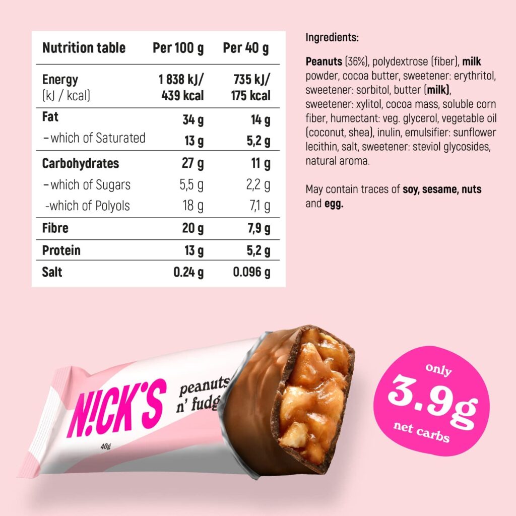 Čokolada PEANUTS N' FUDGE Nick's - Zlata Ptička